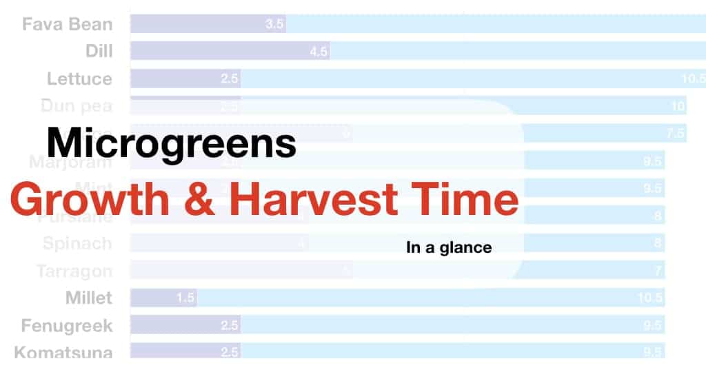How long do microgreens take to grow? (with bar chart)